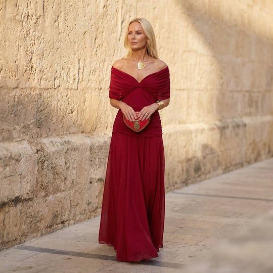 Harper | elegant red dress – Ellie & Mae